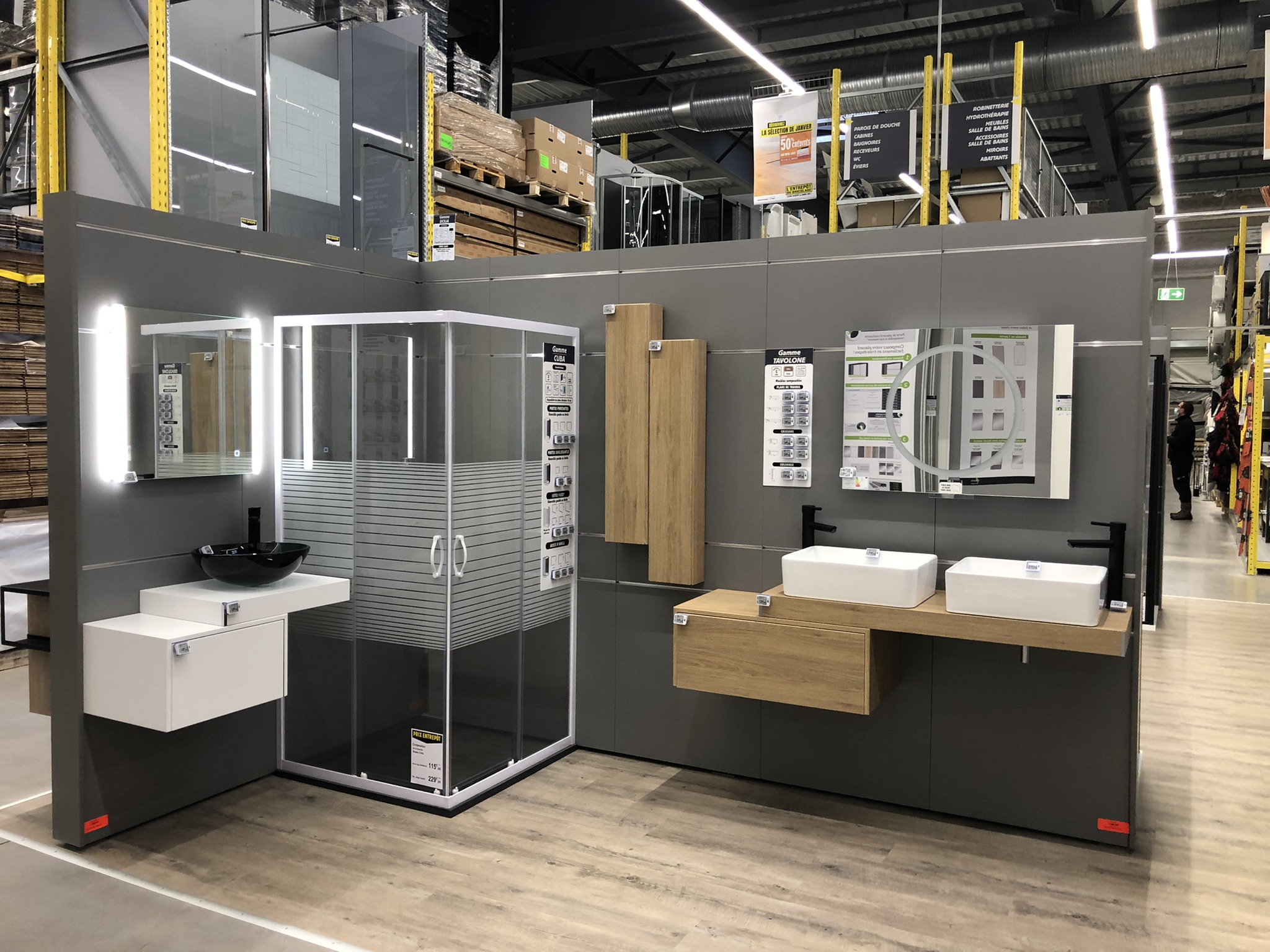 Agencement magasin bricolage - Sanitaire & cuisine - AG Dynamics